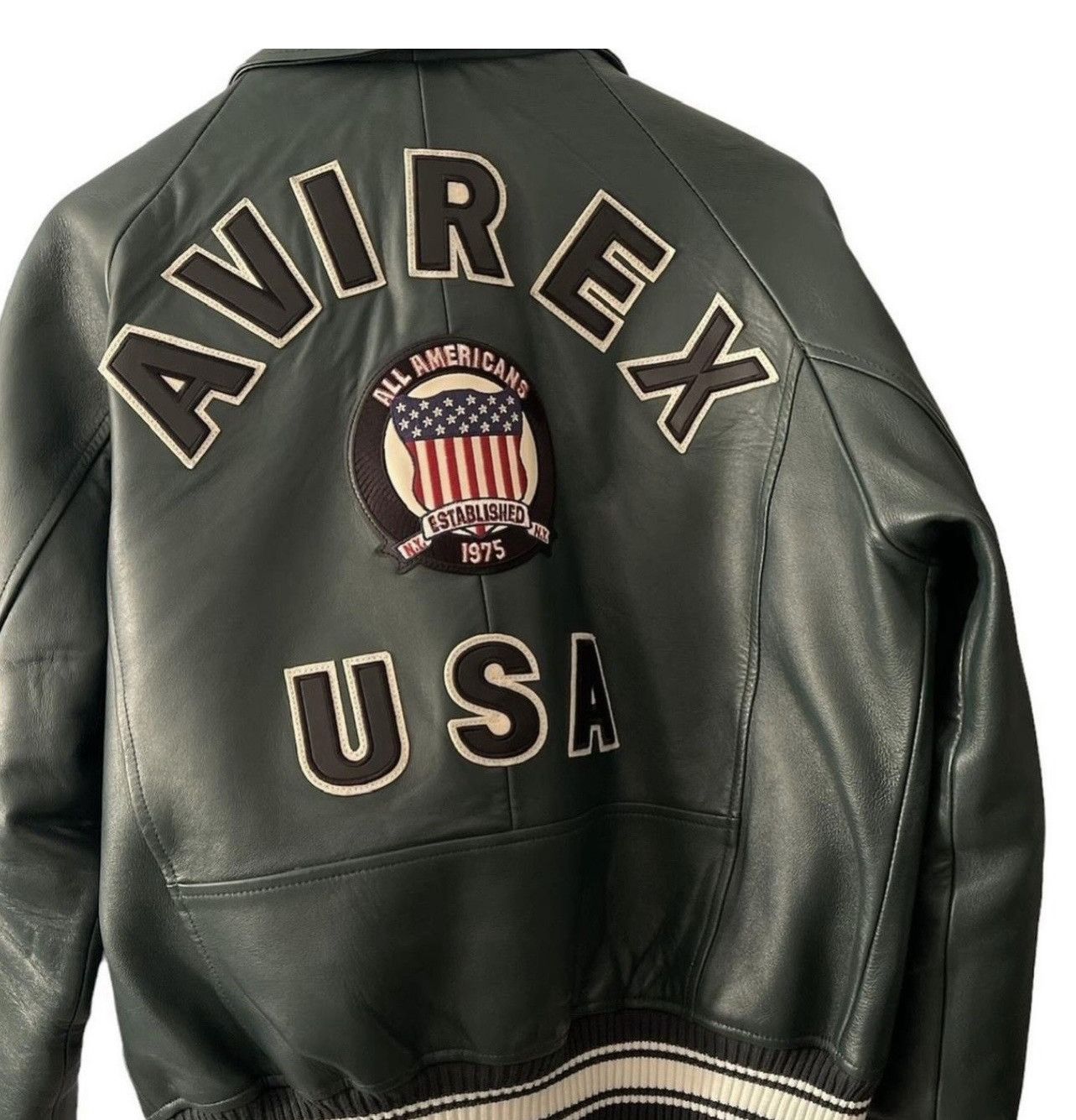 Avirex Avirex icon leather jacket | Grailed