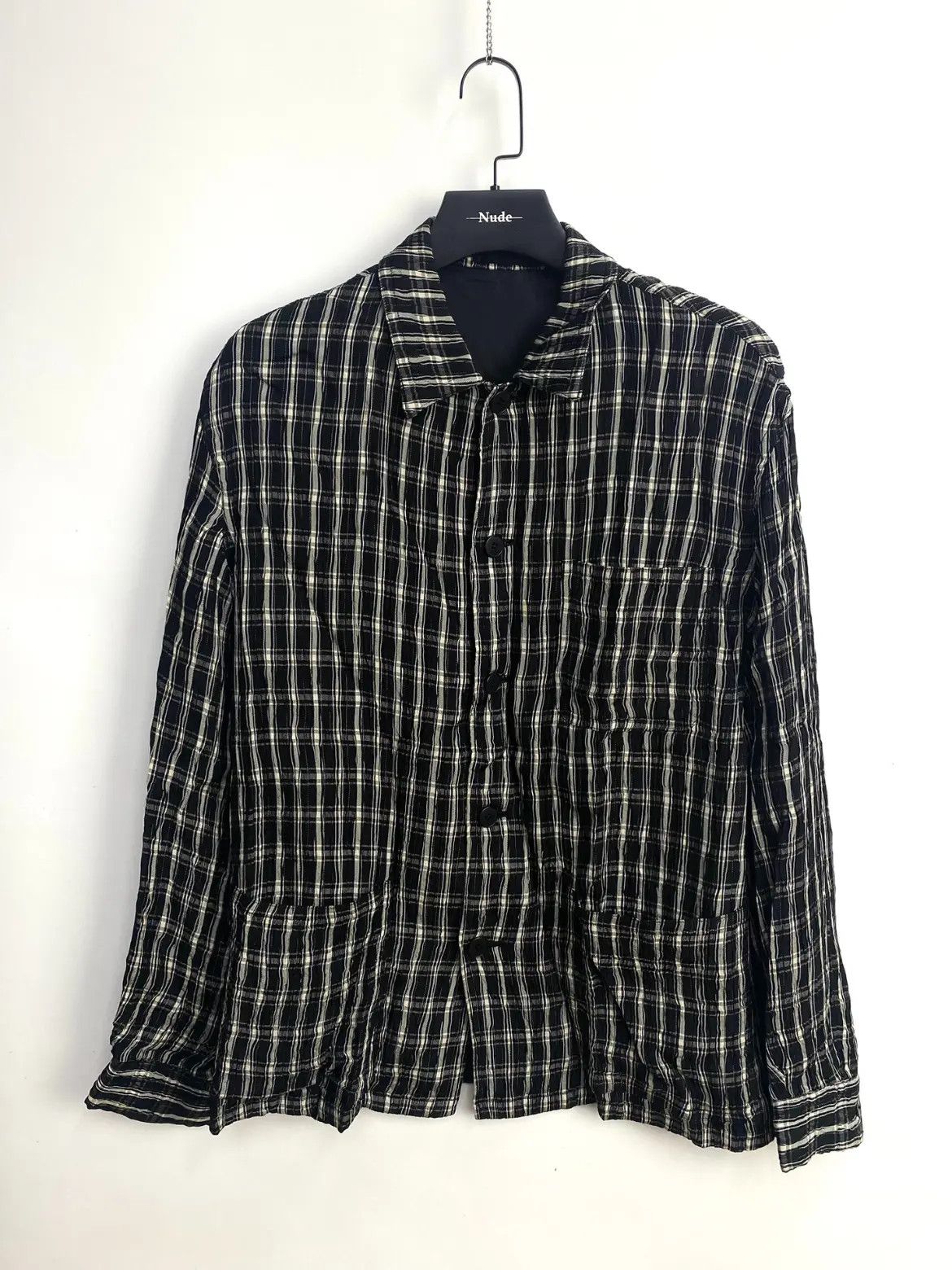 Y's × Yohji Yamamoto × Ys (Yamamoto) Yohji Yamamoto Y's Oversized Plaid ...