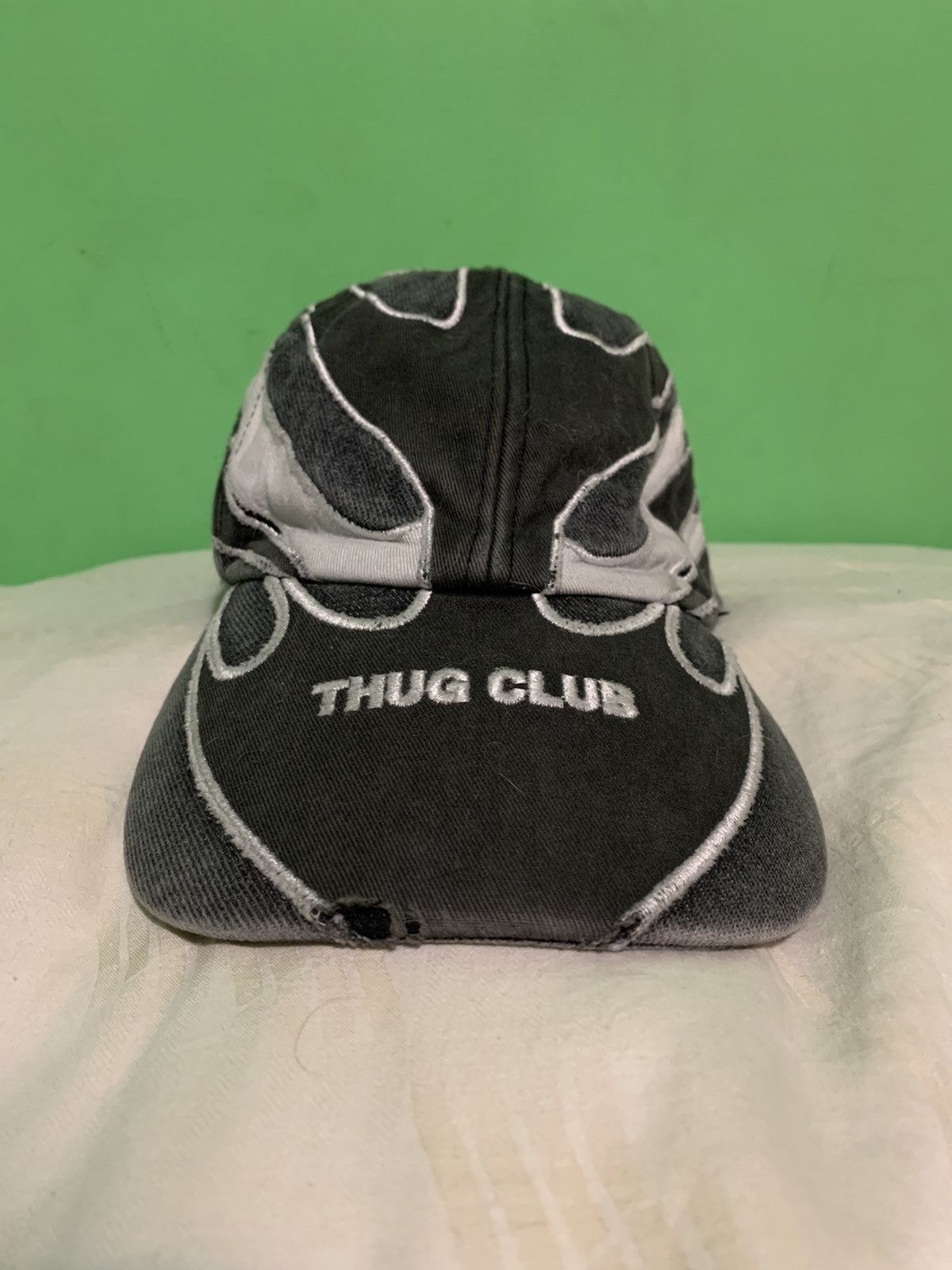 Thug Club Thug Club Gray Flame Hat | Grailed