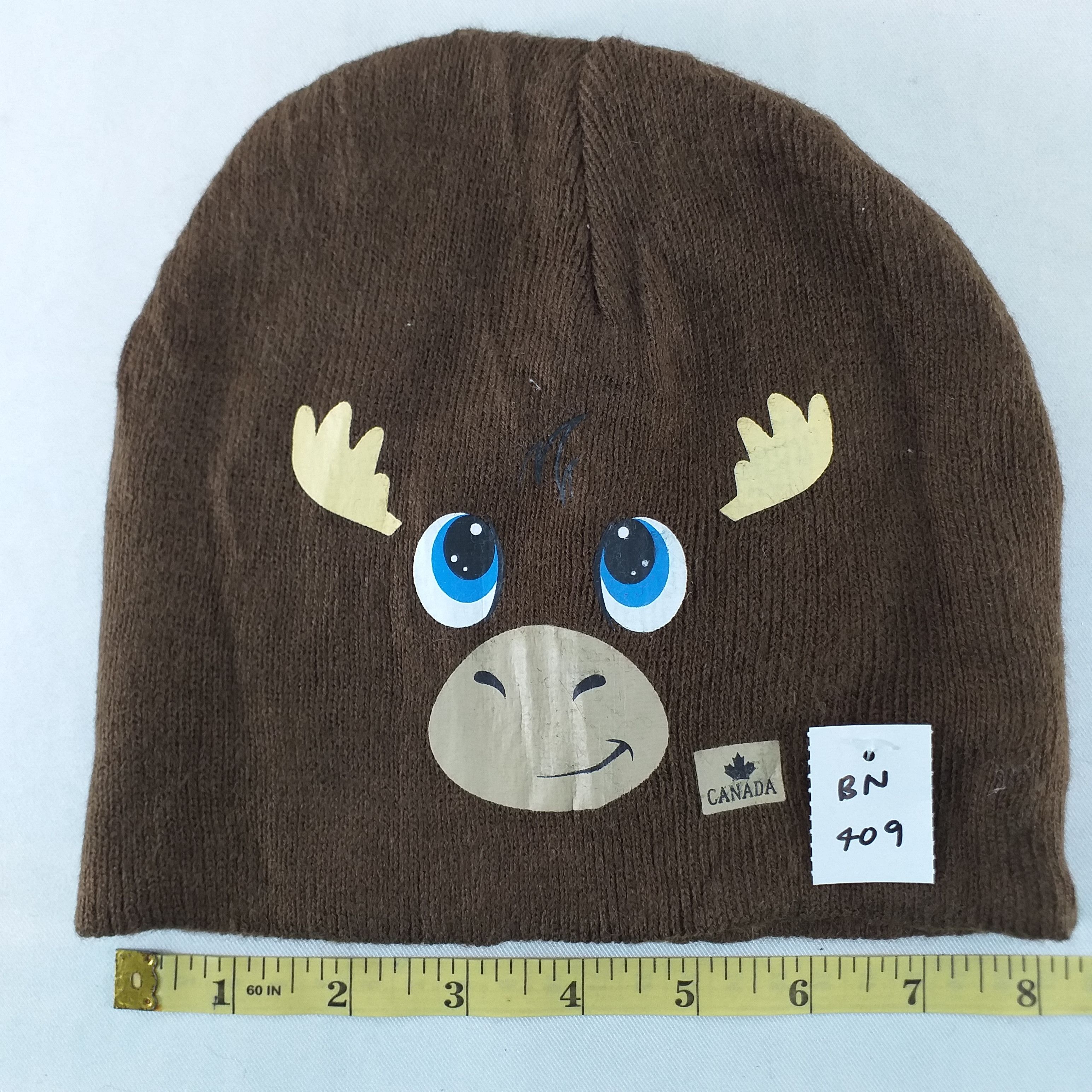 Cartoon Network Printed Moose Face Snow Cap Hat Beanie -BN409 | Grailed