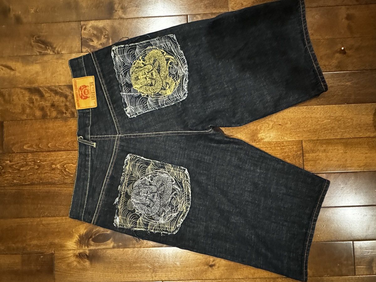 Red Monkey Company RMC Vintage Japanese Dragon Jorts | Grailed