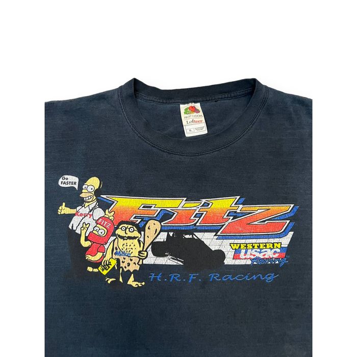 Vintage 90's USAC x The Simpsons Race Car T-shirt | Grailed