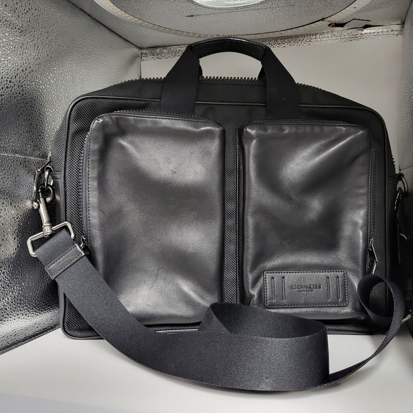 Coach COACH Rider Brief Case Leatger & In Signature Canvas | Grailed