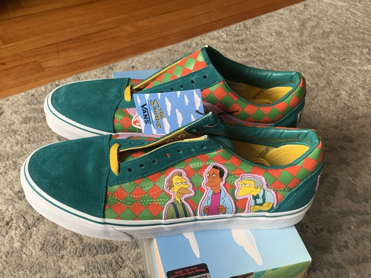The Simpsons × Vans Vans The Simpsons Old Skools Moe’s Low Top Sneaker ...