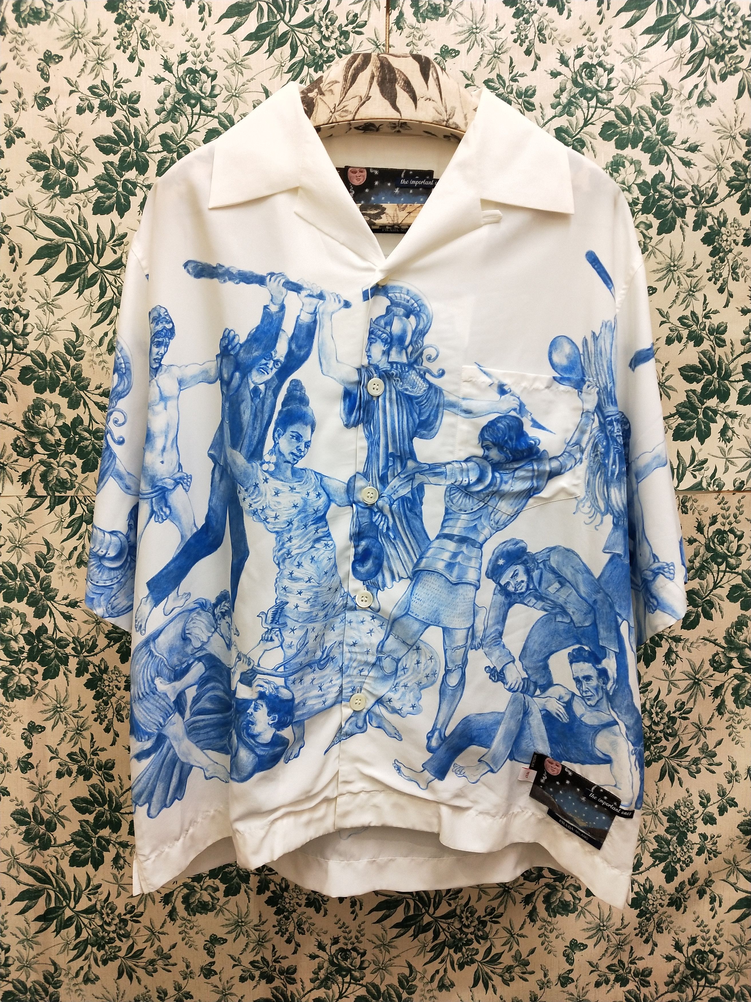 Prada Christopher Chemin 'Important Ones' Viscose Shirt | Grailed