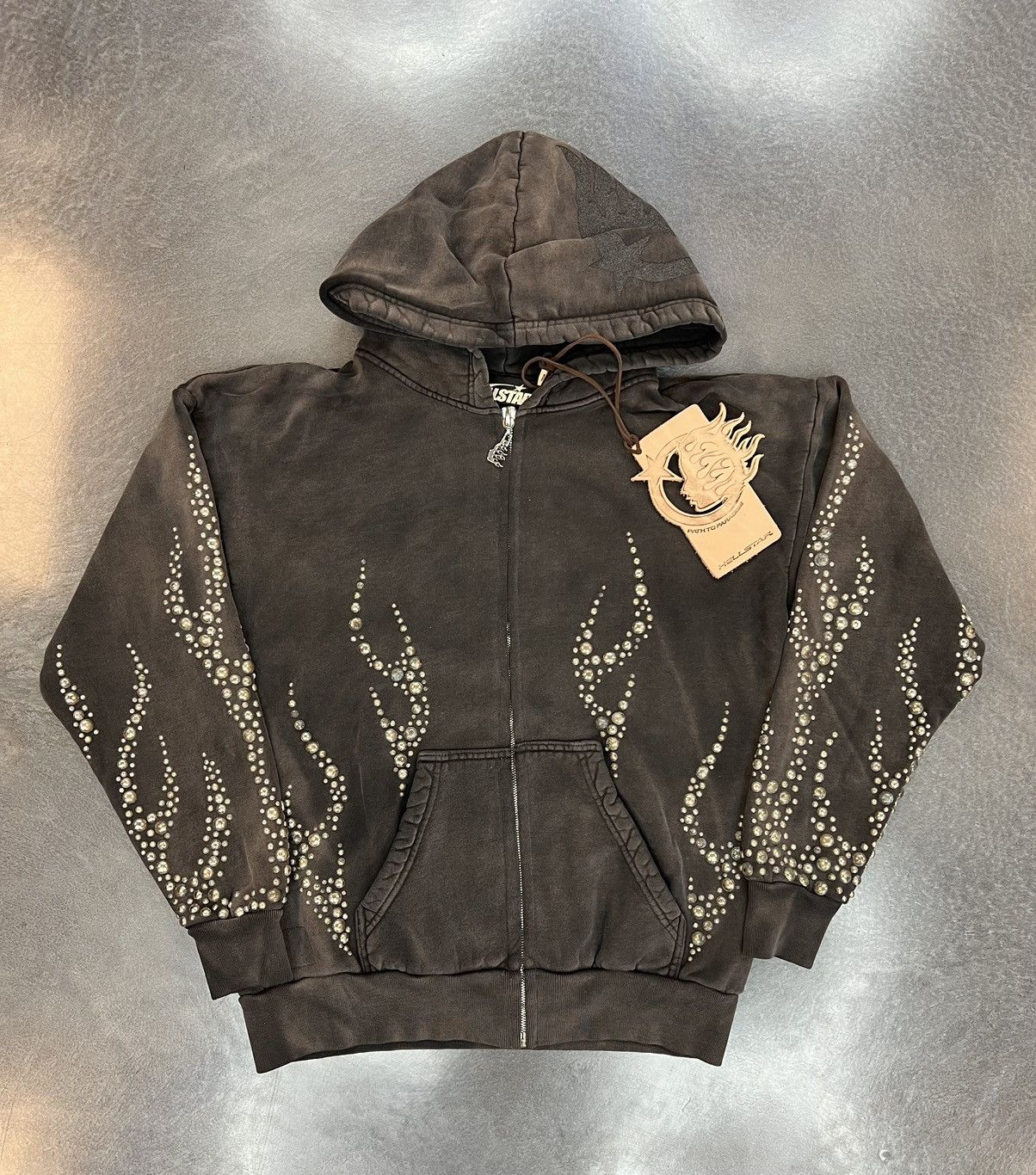 HELLSTAR Hellstar Studded Zip Up Hoodie | Grailed