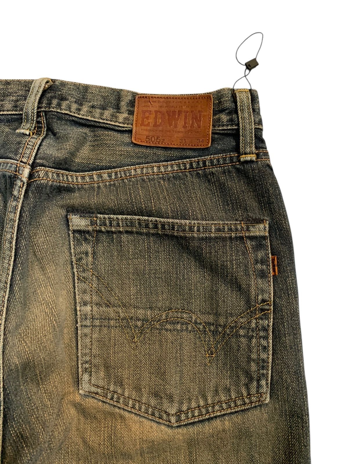 Edwin VINTAGE EDWIN 505z SELVEDGE RUSTY JAPANESE DISTRESSED DENIM | Grailed