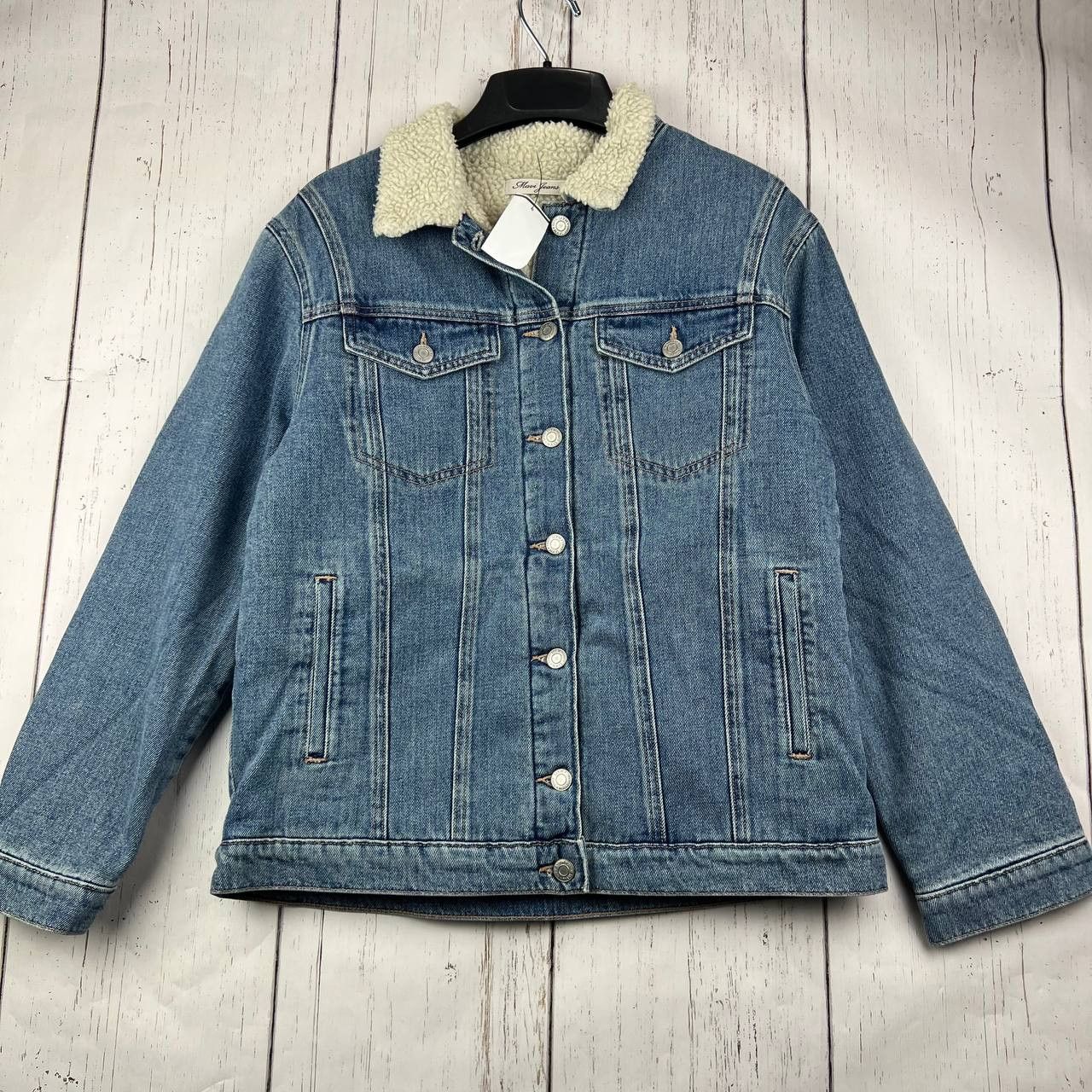Mavi Mavi Small Classic Fit Stretchable Faux Fur Sherpa Jacket | Grailed