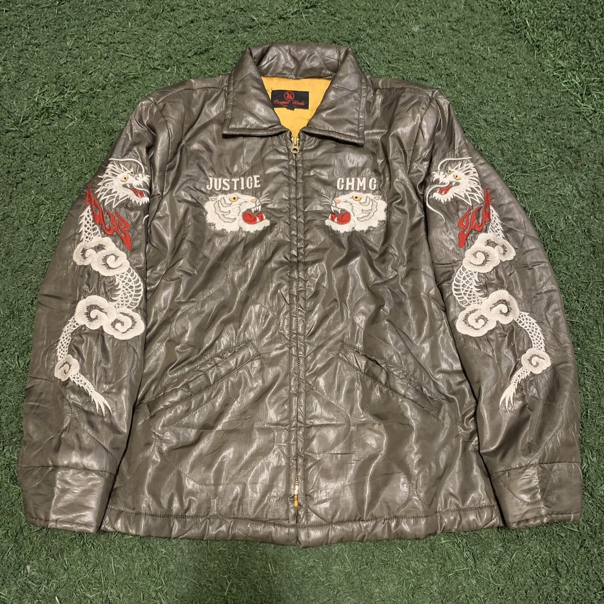 Japanese Brand × Streetwear × Sukajan Souvenir Jacket Cropped Head ...