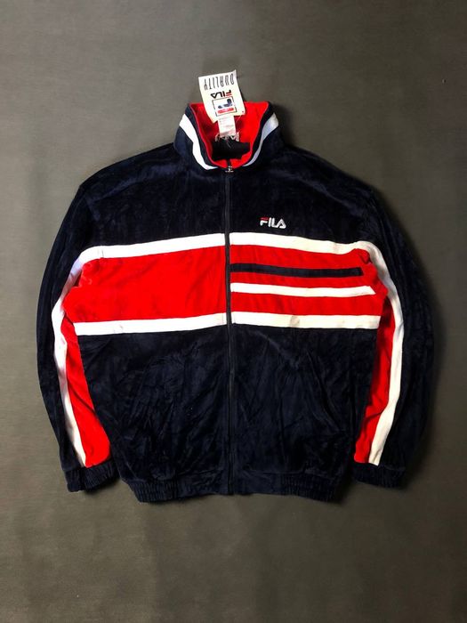 Vintage Fila velour tracksuit | Grailed