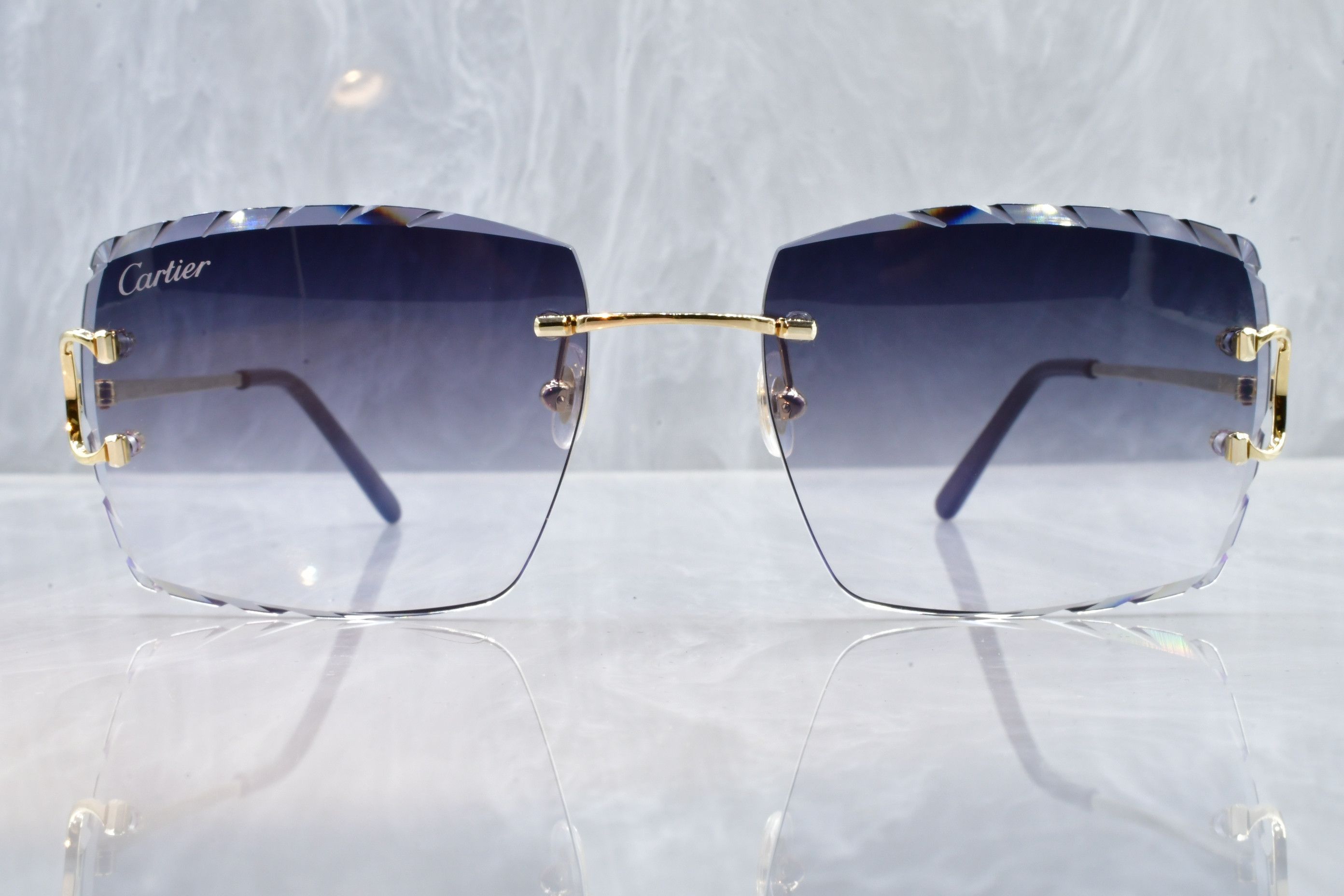 Cartier Cartier Big C Diamond cut Chrome hearts decor glasses | Grailed