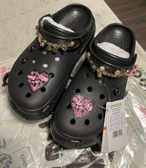 Crocs ATMOS PINK X CROCS MEGA CRUSH (BLACK) | Grailed