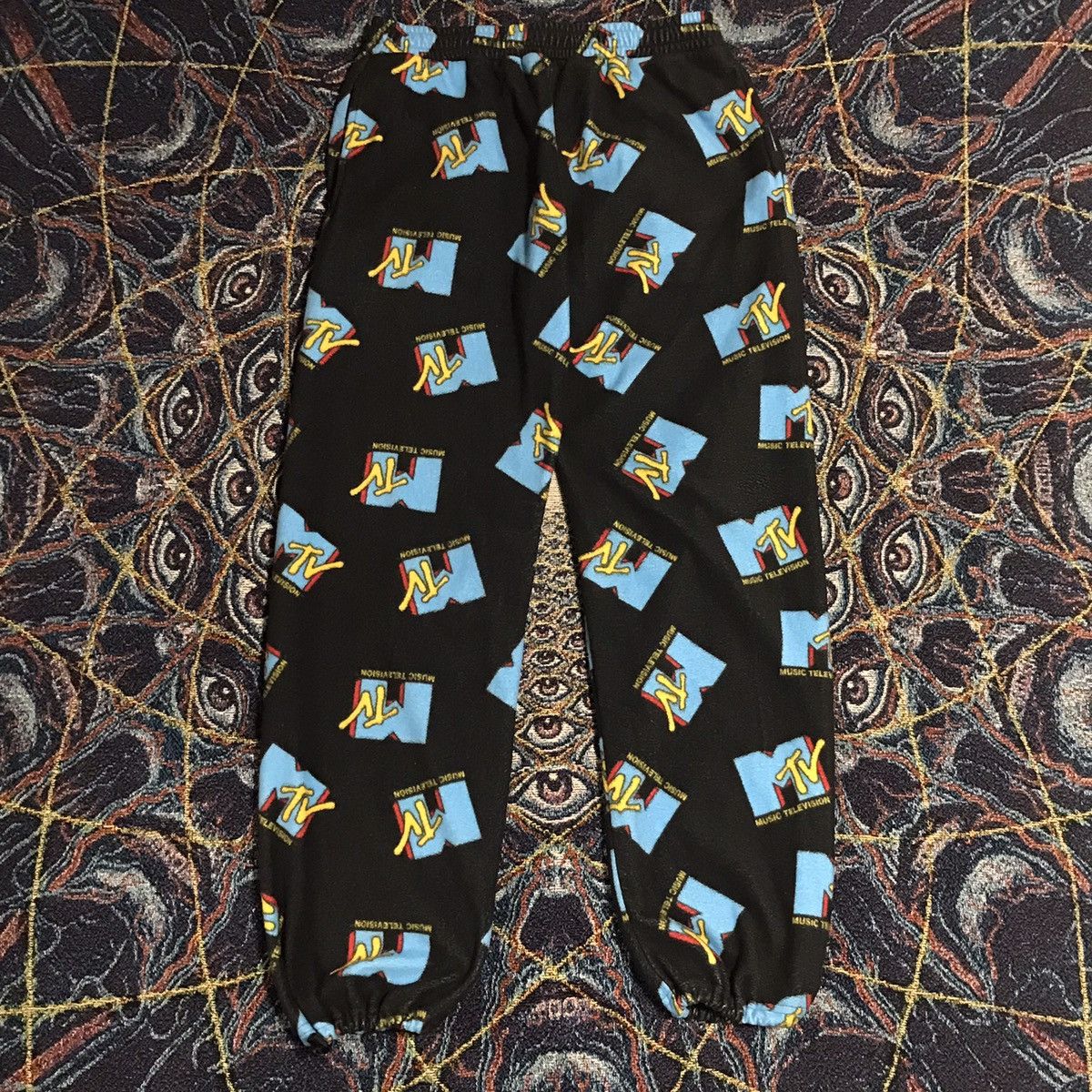 Mtv × Other × Streetwear Dumbgood MTV Repeat Logo Polar Fleece Pants ...