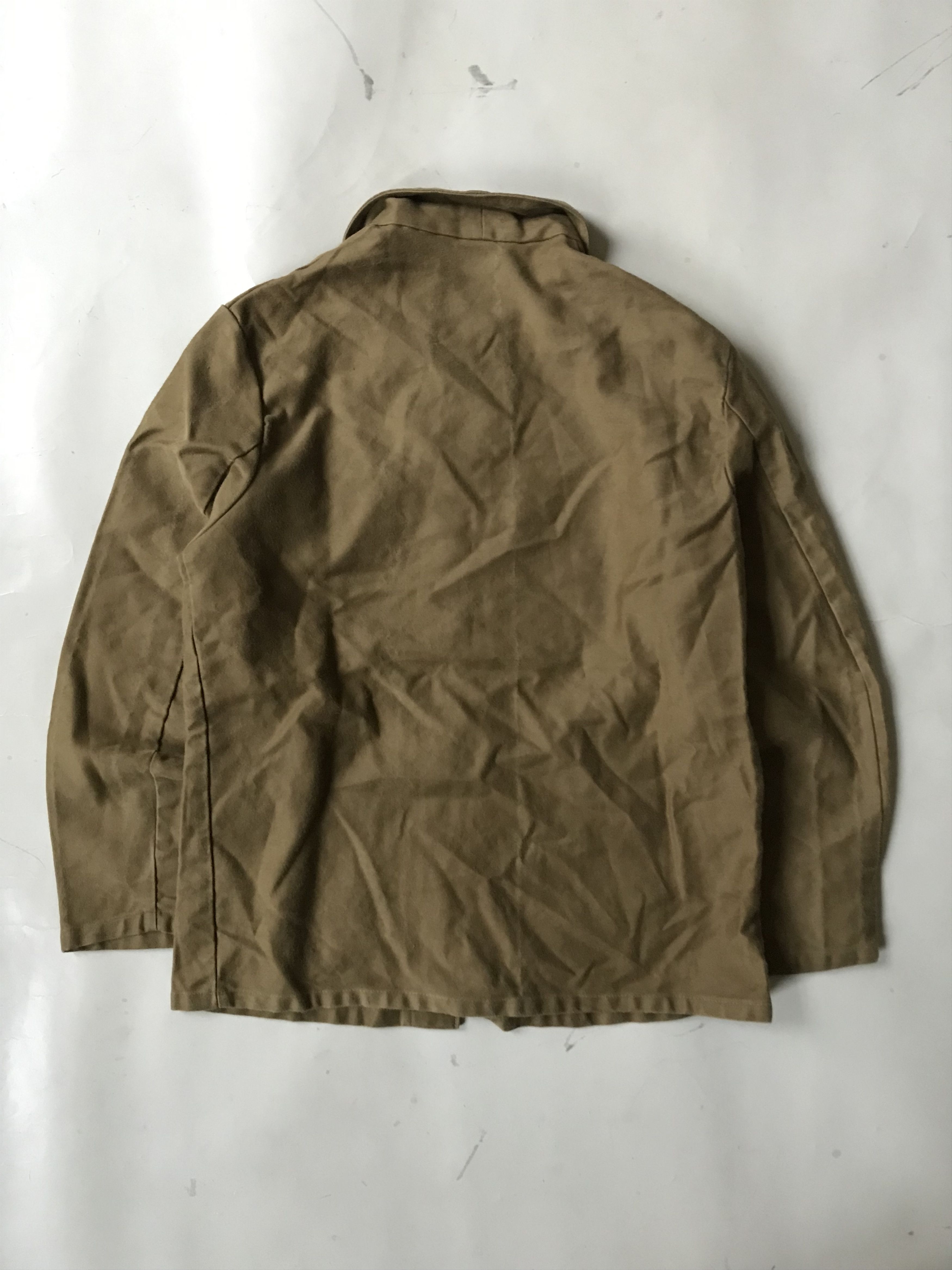 Vintage Vintage Mustard Brown Moleskin Cotton Chore Jacket | Grailed