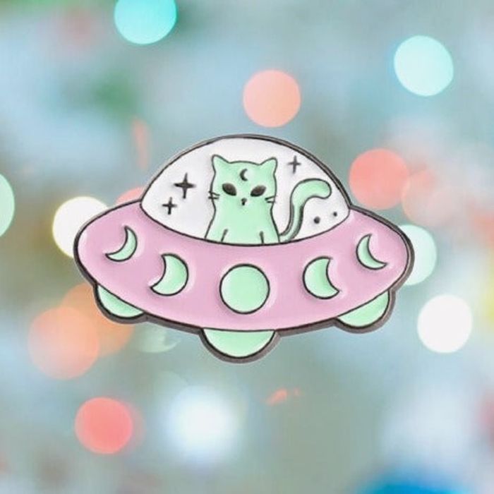 State Street Space Cat Alien Cat Enamel Pins | Grailed