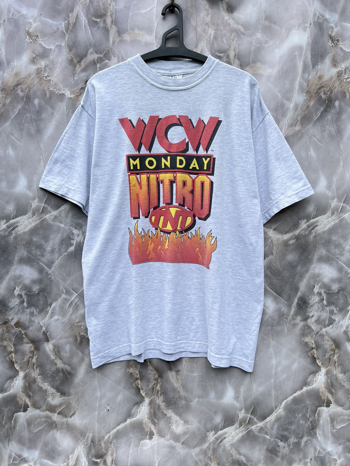 Vintage × Wcw/Nwo × Wwe Vintage WCW Monday Nitro TNT Crazy Tee | Grailed