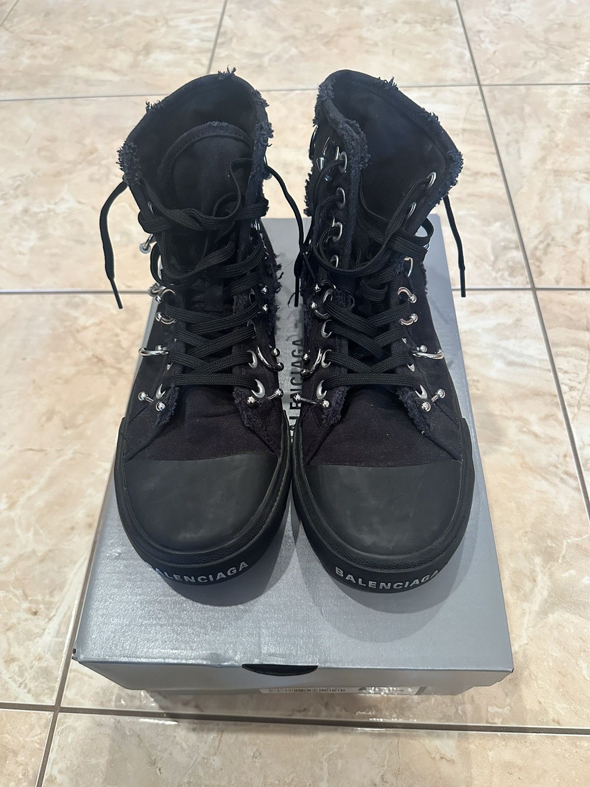 Balenciaga Balenciaga pierced Paris sneaker | Grailed