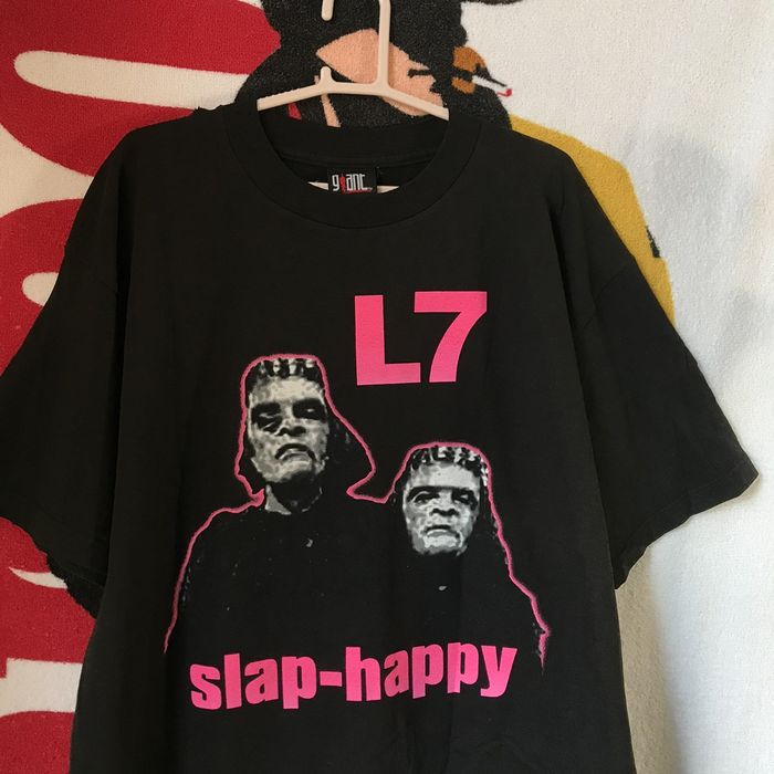 Vintage Vintage 1999 L7 Slap Happy Punk Band Tee Livin Large Tour | Grailed