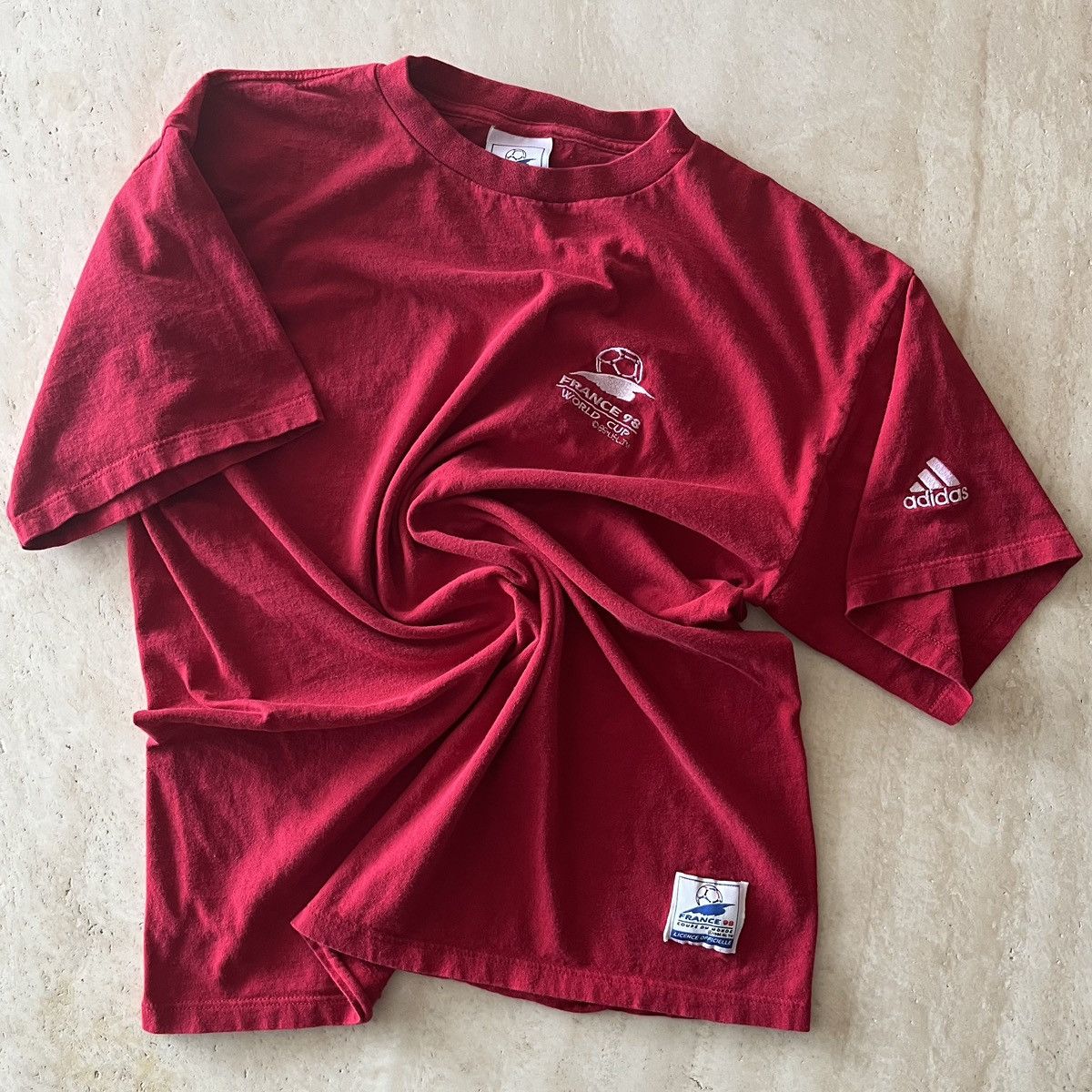 Adidas × Vintage Red T-shirt | Grailed