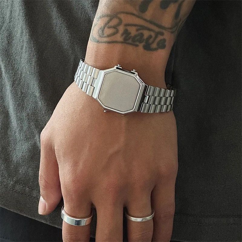 Cuban Link Chain Titanium Steel Timeless Watch Bracele | Grailed