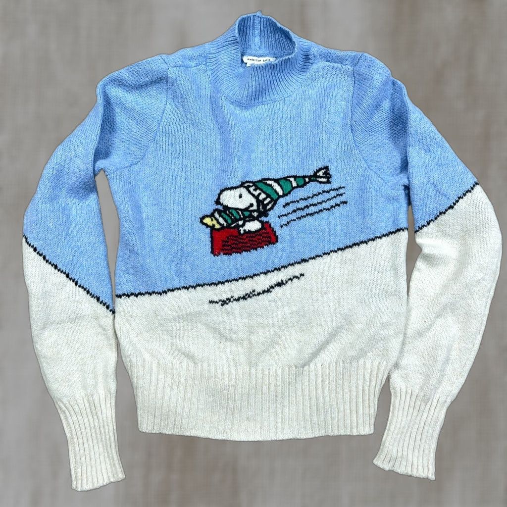 American Eagle Snoopy Sweater