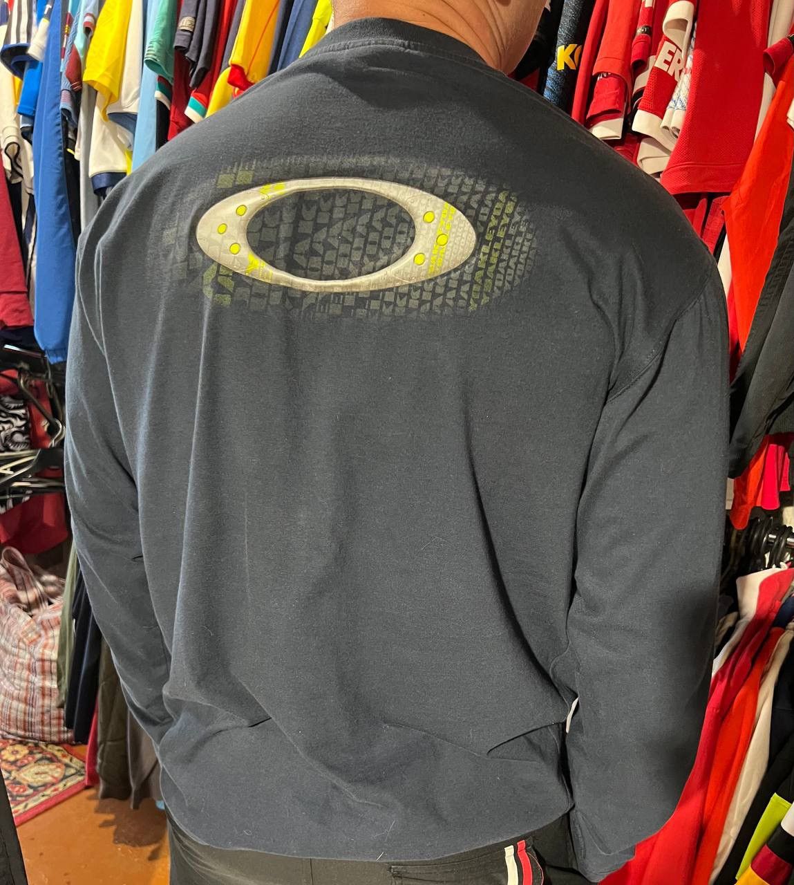 Oakley × Streetwear × Vintage Vintage Oakley 90s Big Logo Orbital Long ...