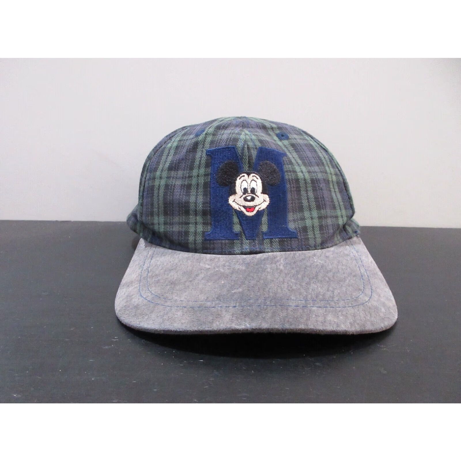 Disney VINTAGE Disney Hat Cap Snap Back Blue Green Mickey Mouse Walt ...