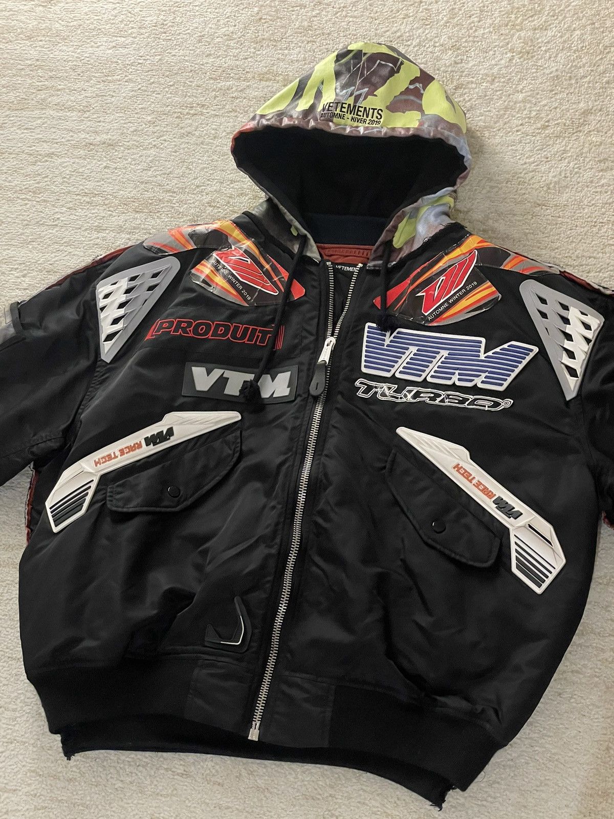 Vetements Vetements X Alpha Industries Moto Racing bomber | Grailed