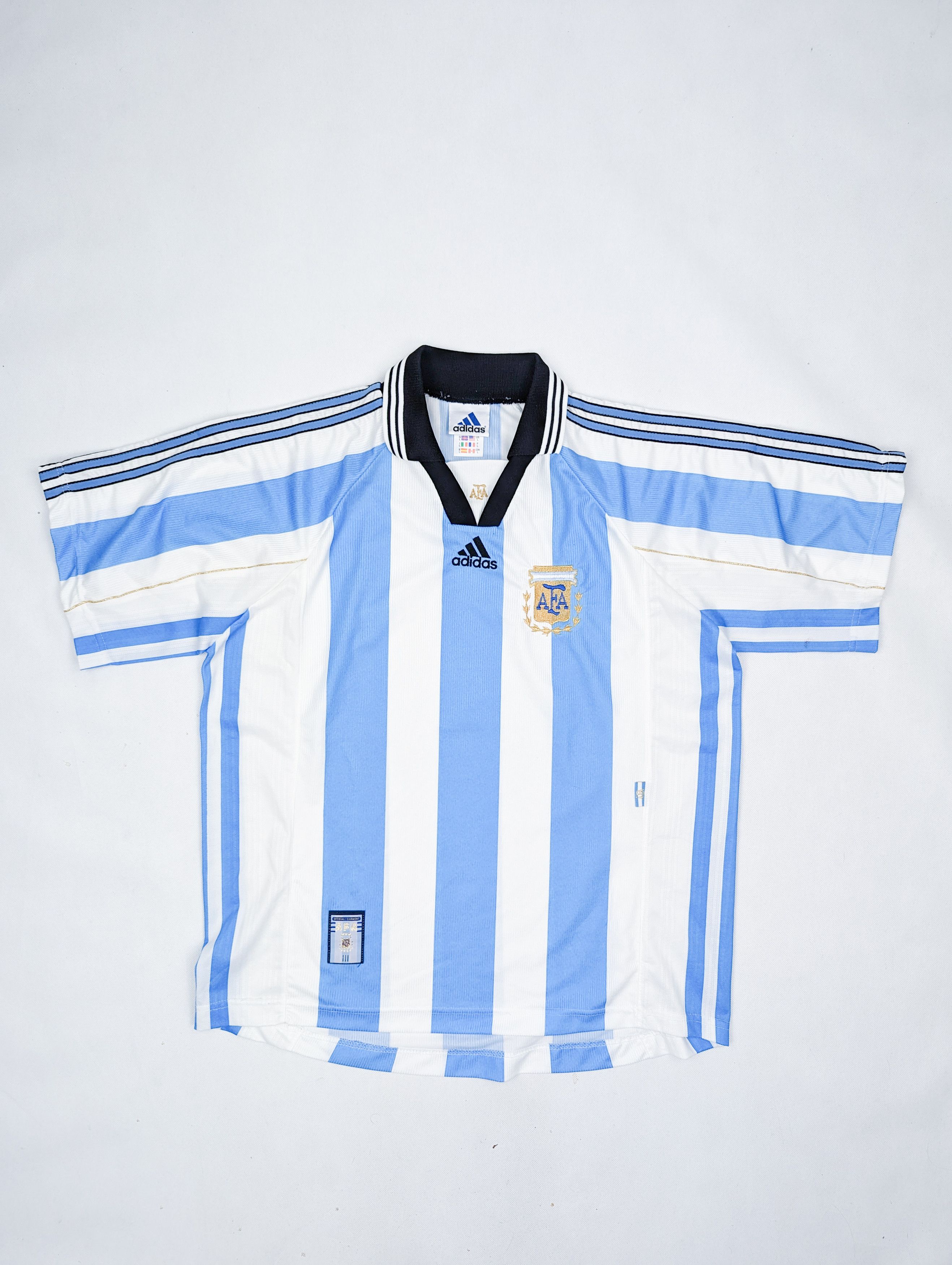 Soccer Jersey Adidas Argentina afa 90 international soccer jersey L ...