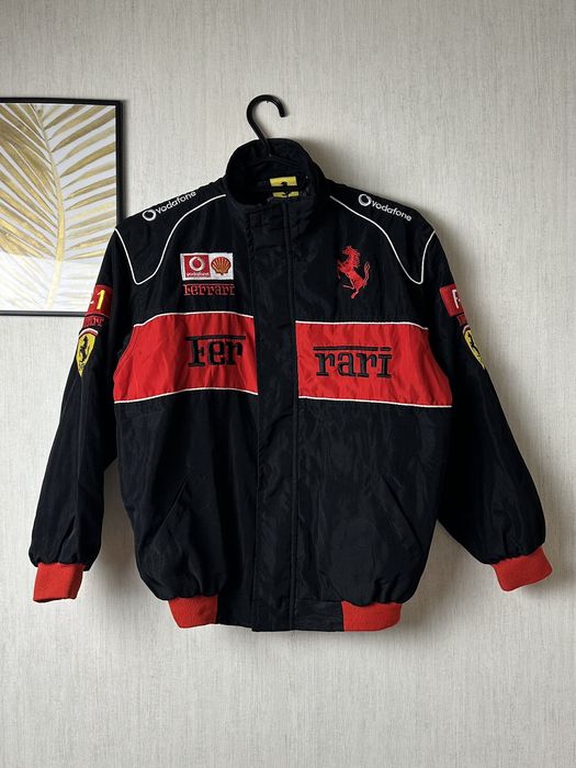Vintage Y2K Ferrari F1 Vintage Racing Jacket Bomber 90s Vodafone | Grailed
