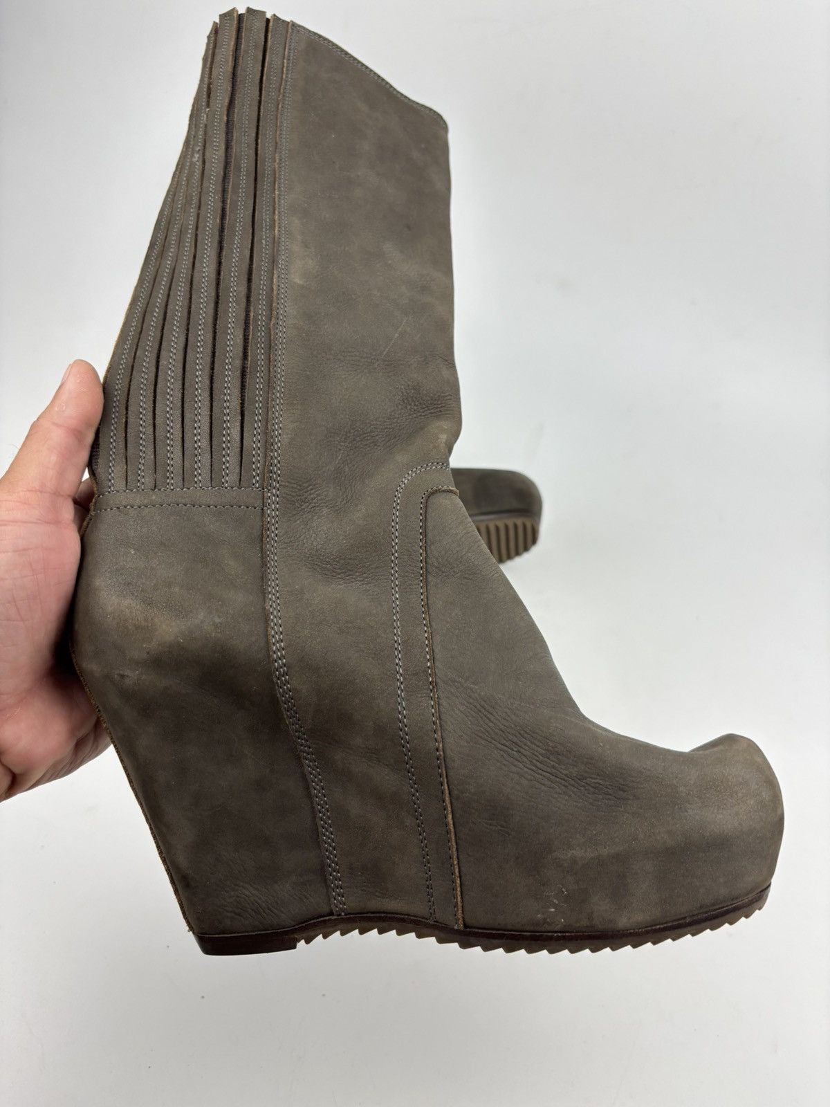 Rick Owens Rick Owens Plinth F/W13 Wedge Boots | Grailed