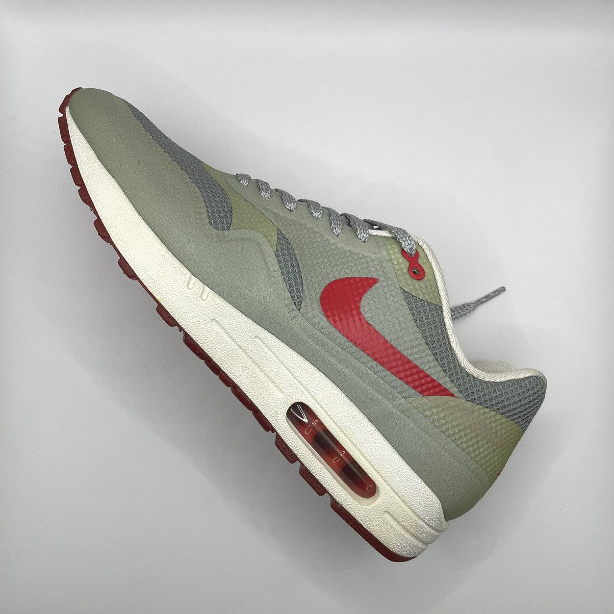 Nike WMNS NIKE AIR MAX 1 FUSE MATTE SILVER RED NIGHT TRACK | Grailed