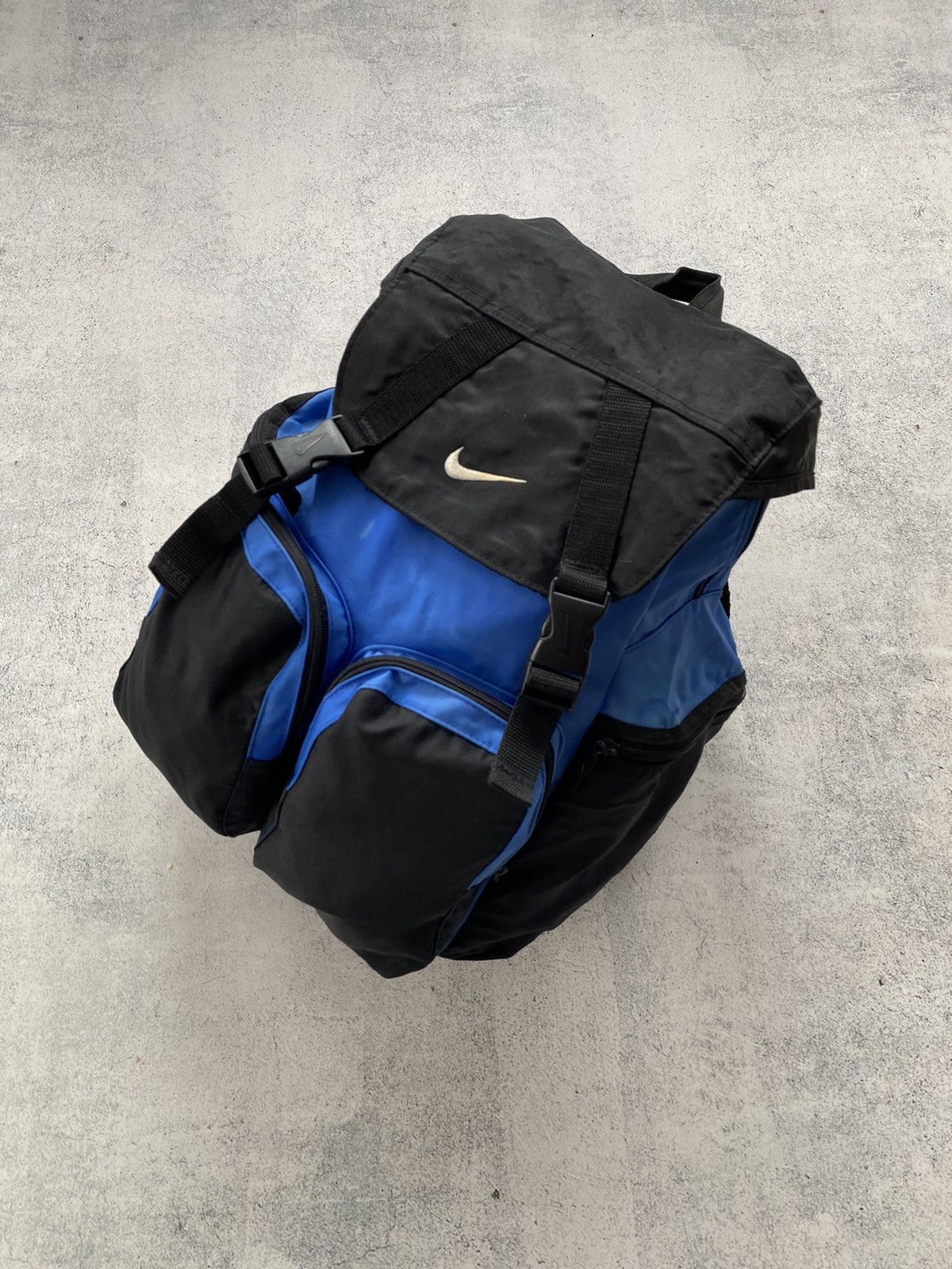 Nike Vintage 90's Nike Center Swoosh Parachute Rucksack Backpack | Grailed