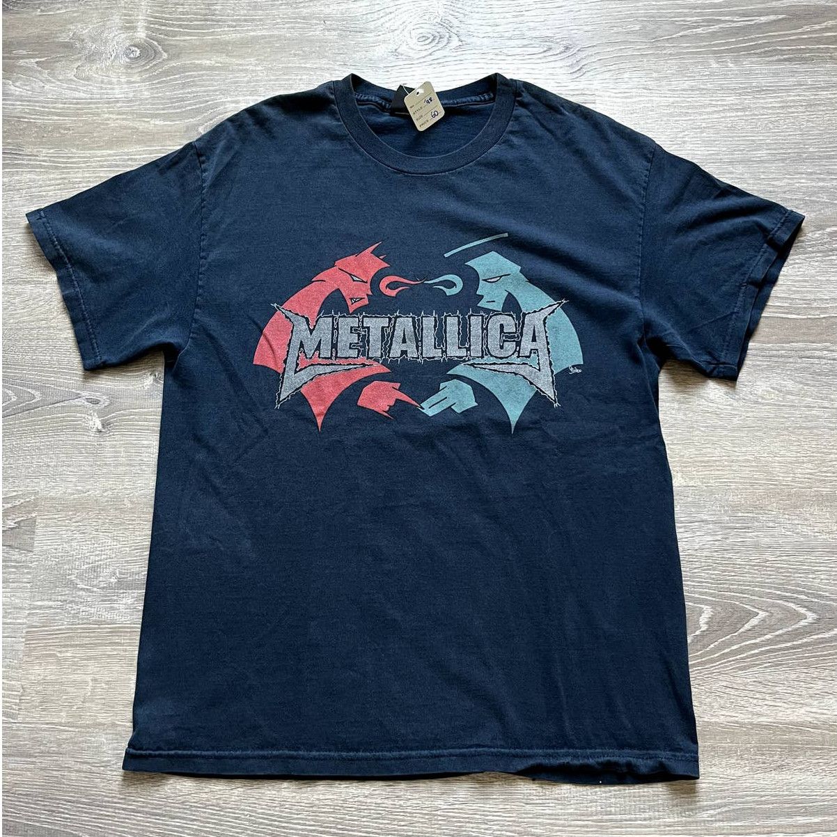 Giant Metallica Blue and Red Logo Vintage T-Shirt Giant Tag | Grailed