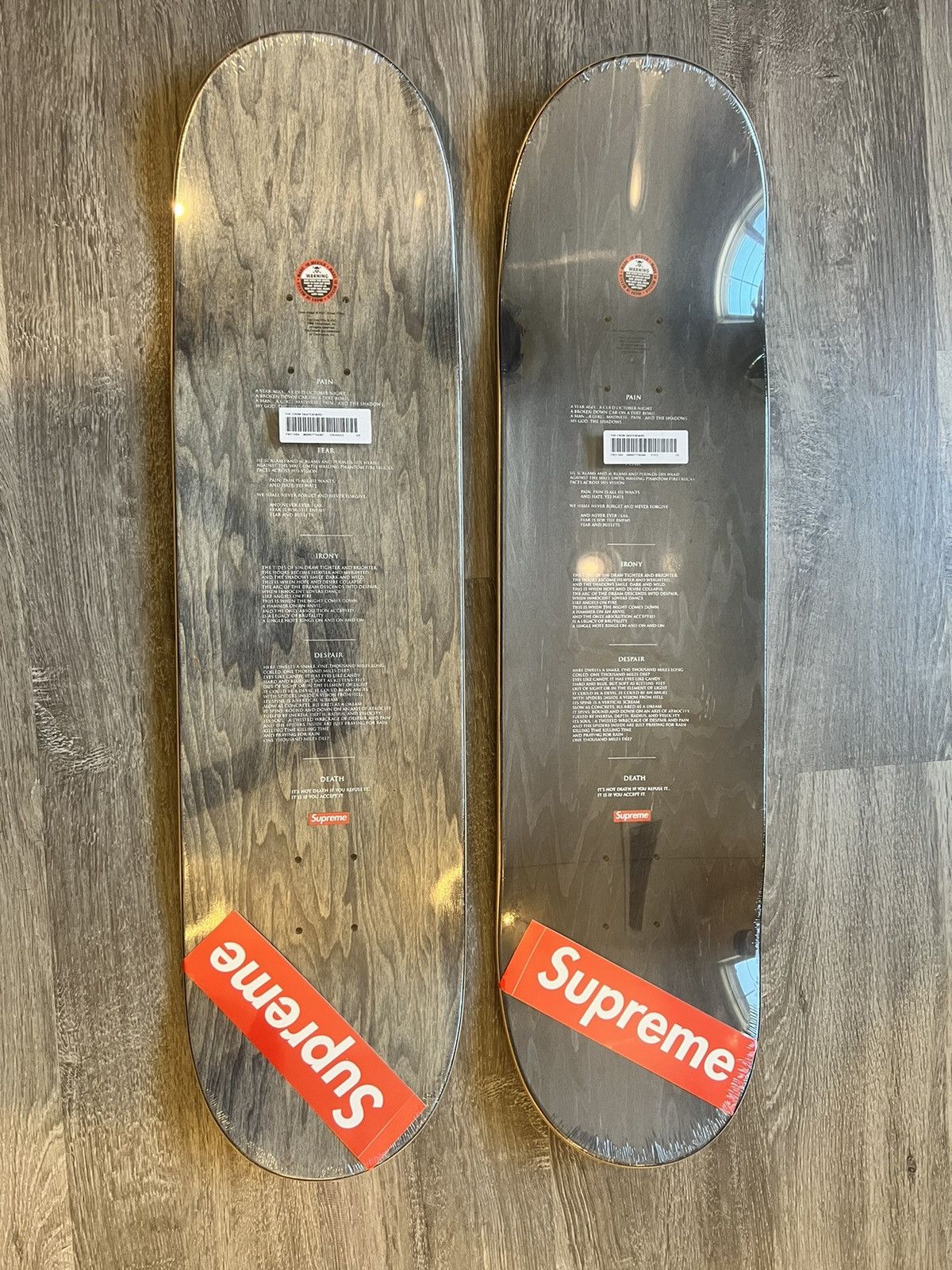 Supreme Supreme The Crow Skateboard Deck Set | Grailed