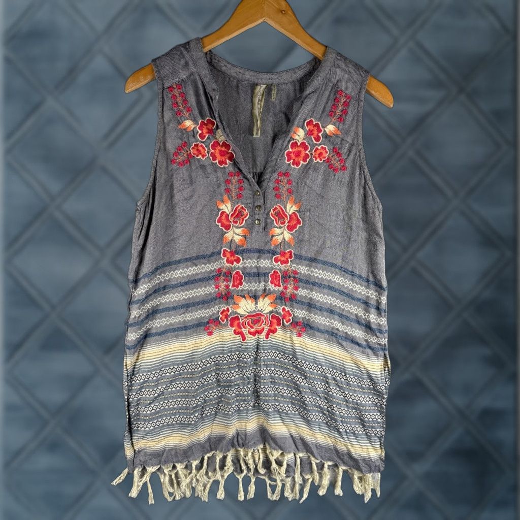 Vintage Aratta Silent Journey Blouse Top Women’s Medium Floral ...