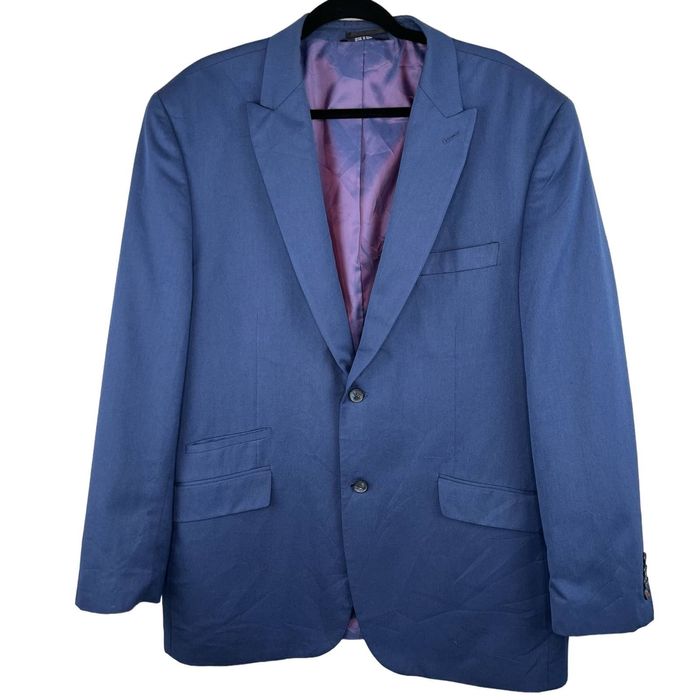Fubu Fubu Navy Blue Dual Vent Suit Jacket Sport Coat | Grailed