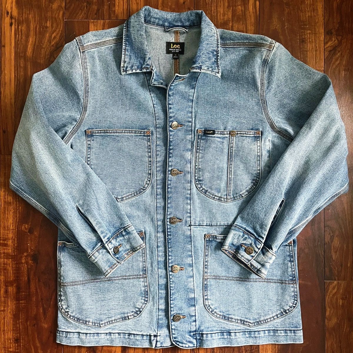Lee Modern Lee Light Wash Denim Chore Jacket Coat | Grailed