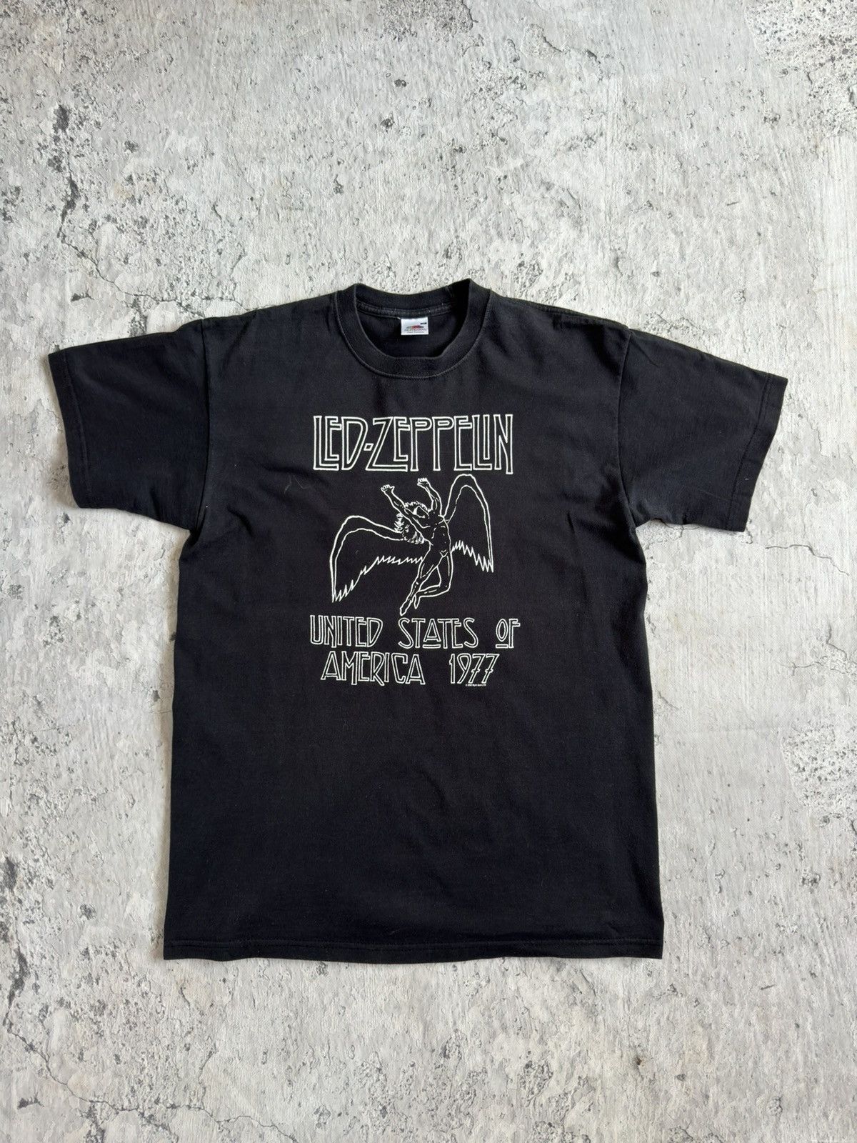 Vintage 2000 Led Zeppelin Swan Angel Licensed Band Tee | Grailed