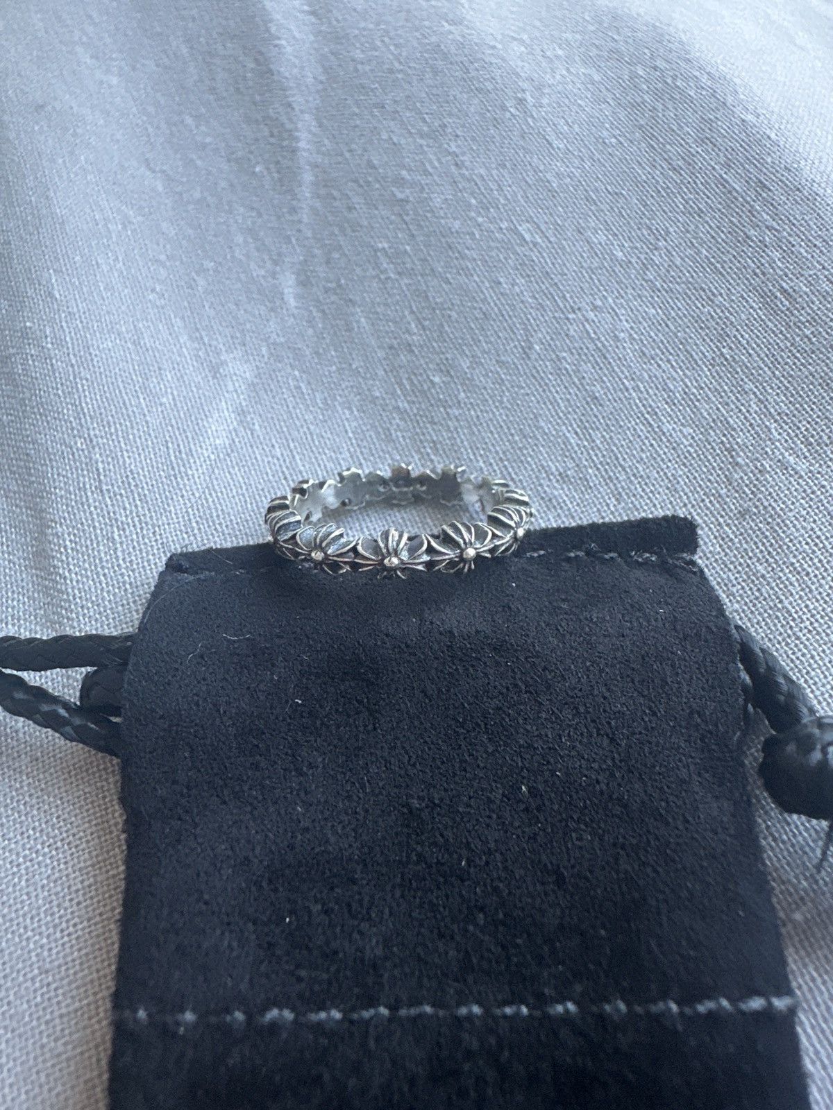 Chrome Hearts Chrome Hearts Tiny E Ring Silver | Grailed