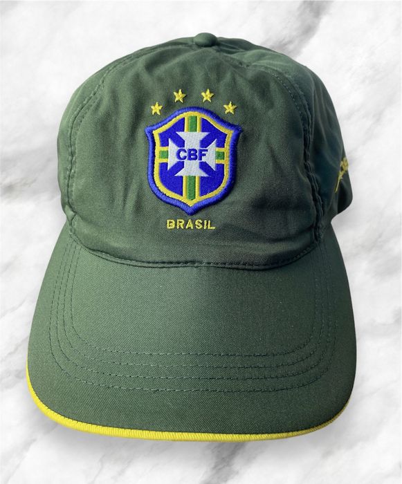 Nike Nike Brasil FC cap multi logo central Brazil 🇧🇷 hat | Grailed