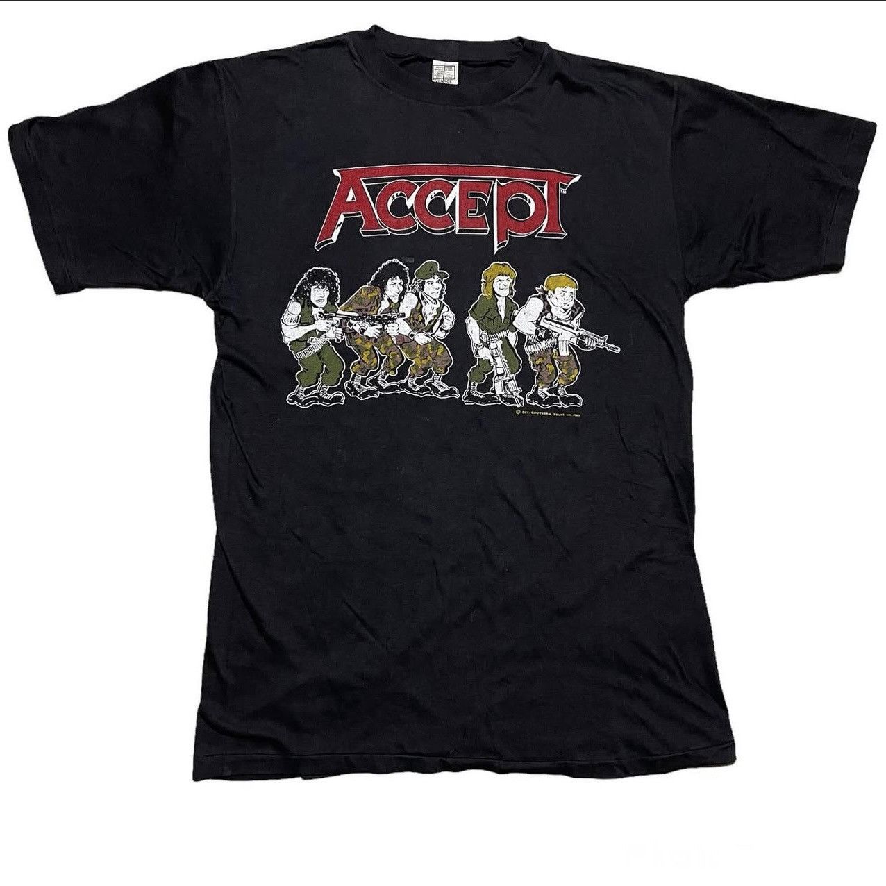 Band Tees × Vintage VINTAGE ACCEPT 80s Single Stitch | Grailed