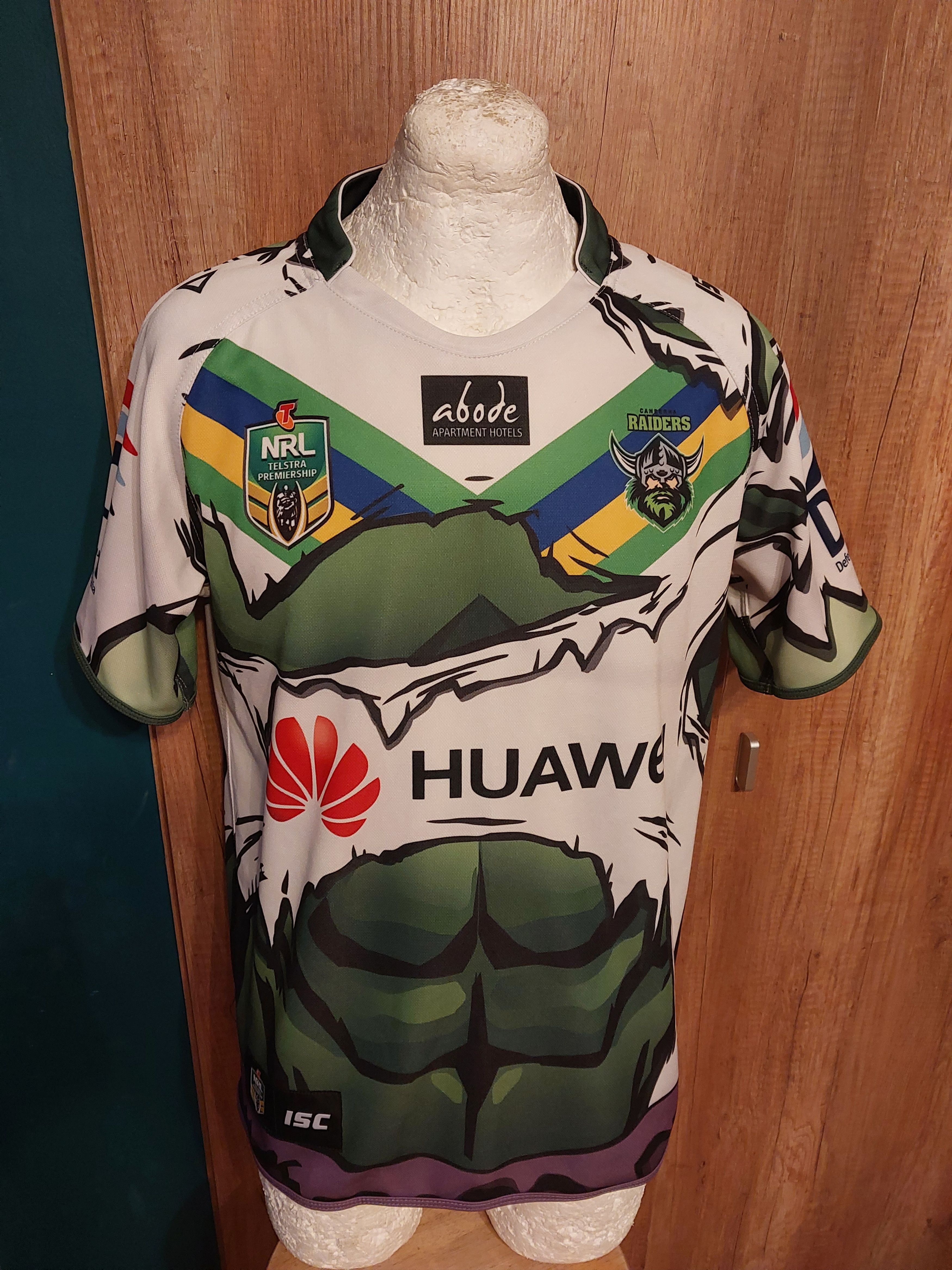 Other Isc canberra raiders HULK nrl Australia rugby jersey t shirt ...