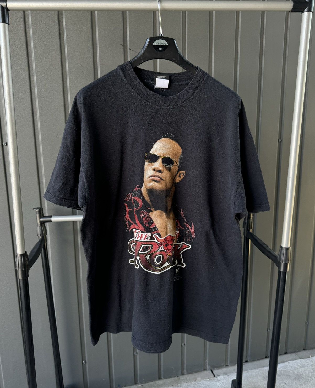 Vintage × Wwe × Wwf 2001 The rock Dwayne Johnson WWE Vintage T Shirt ...