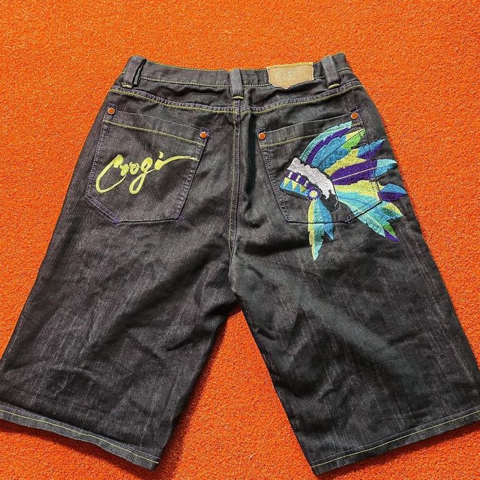 Vintage Coogi Blue Jeans Embroidered Native CHIEF Indian Head | Grailed