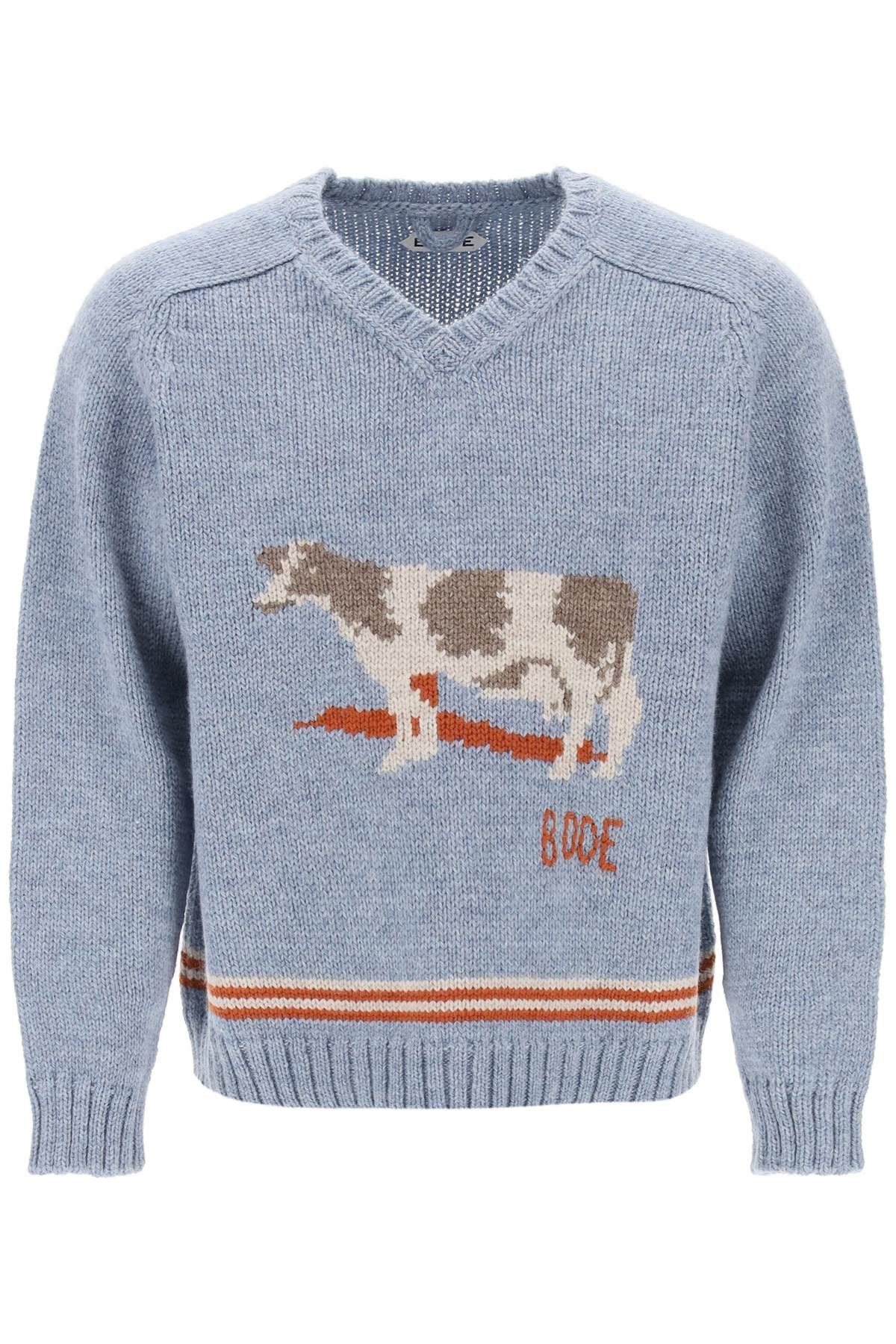 Bode Bode Cattle Intarsia Wool Sweater | Grailed
