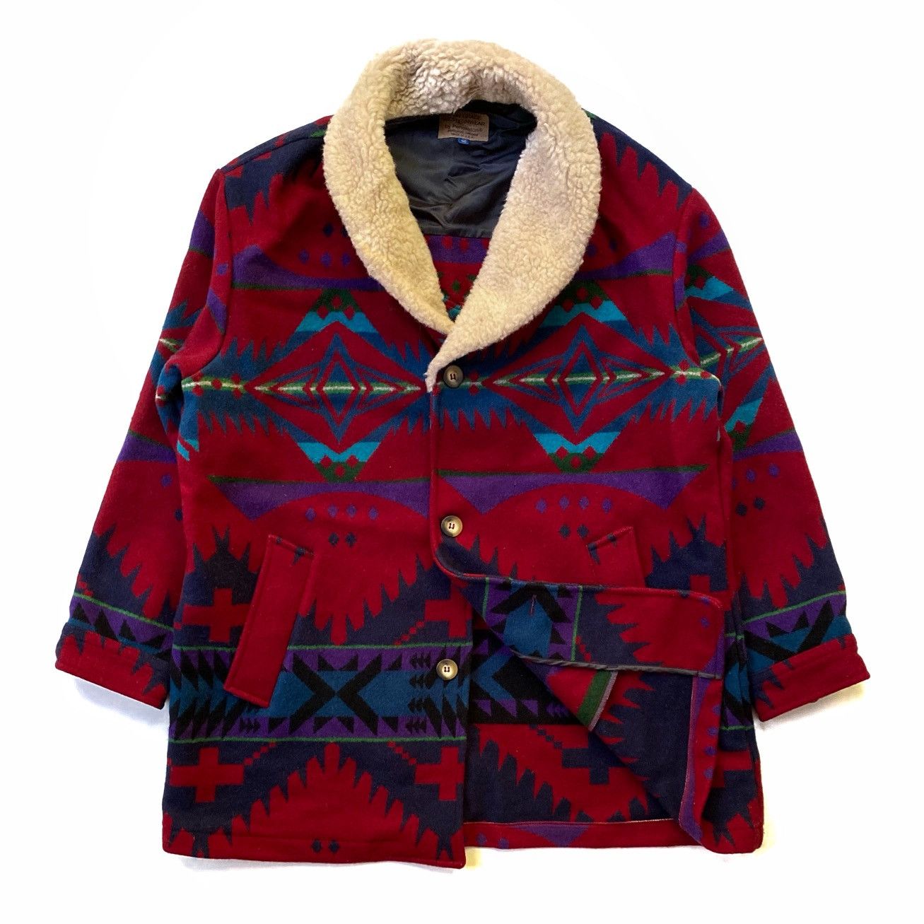 Pendleton Vintage Pendleton Western Wear Wool Blanket Shaman Coat | Grailed