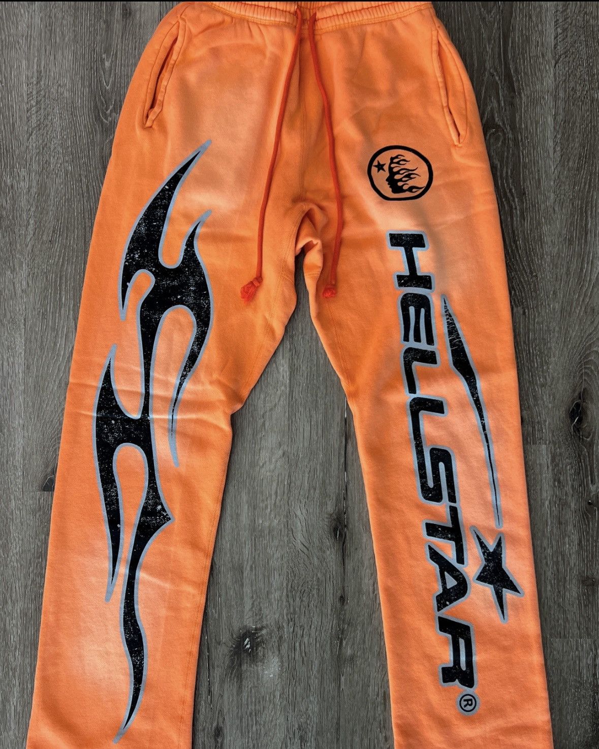 HELLSTAR Hellstar Flare Orange Sweatpants | Grailed