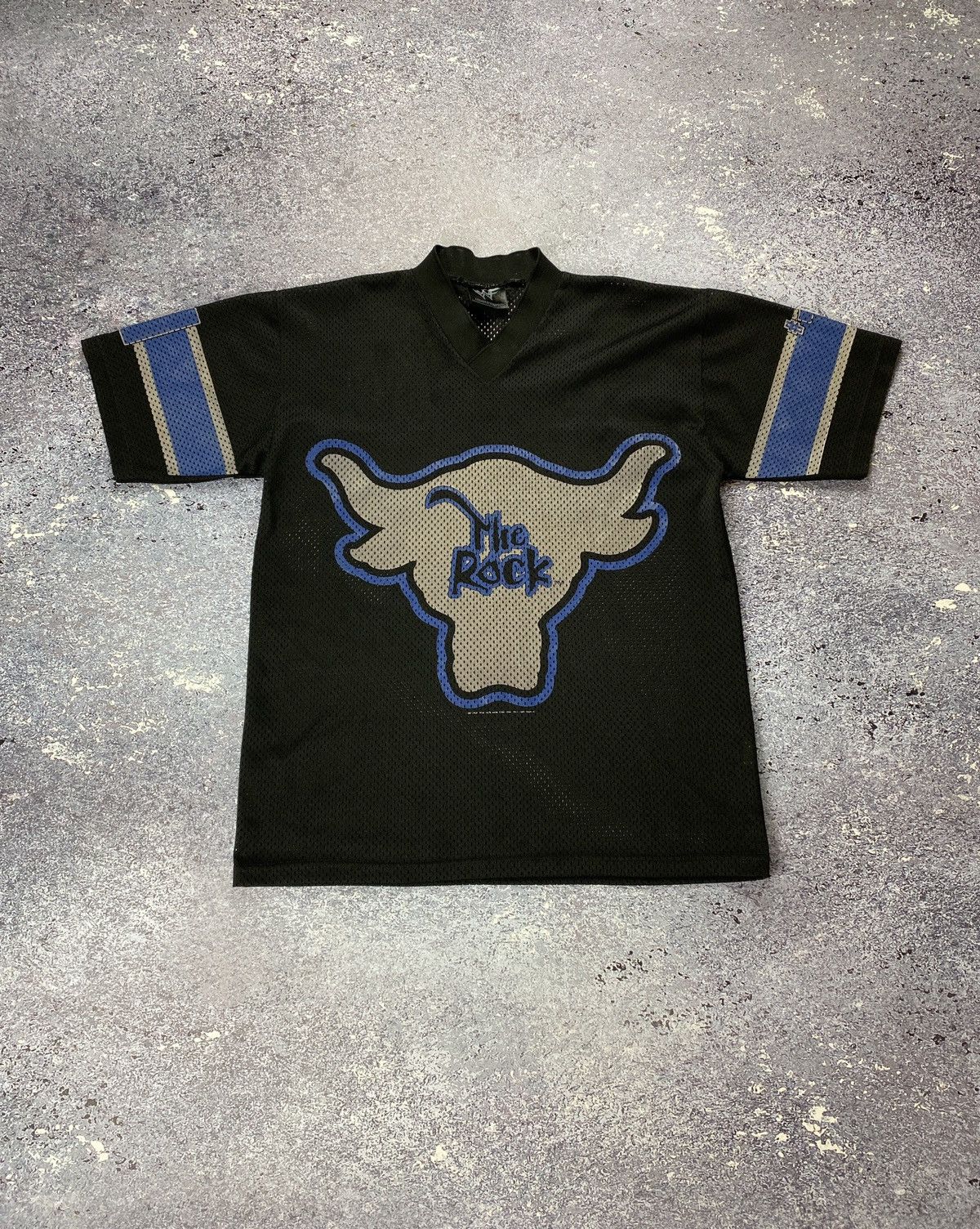 Vintage 2000s WWF The Rock electrifying one wrestling jersey | Grailed