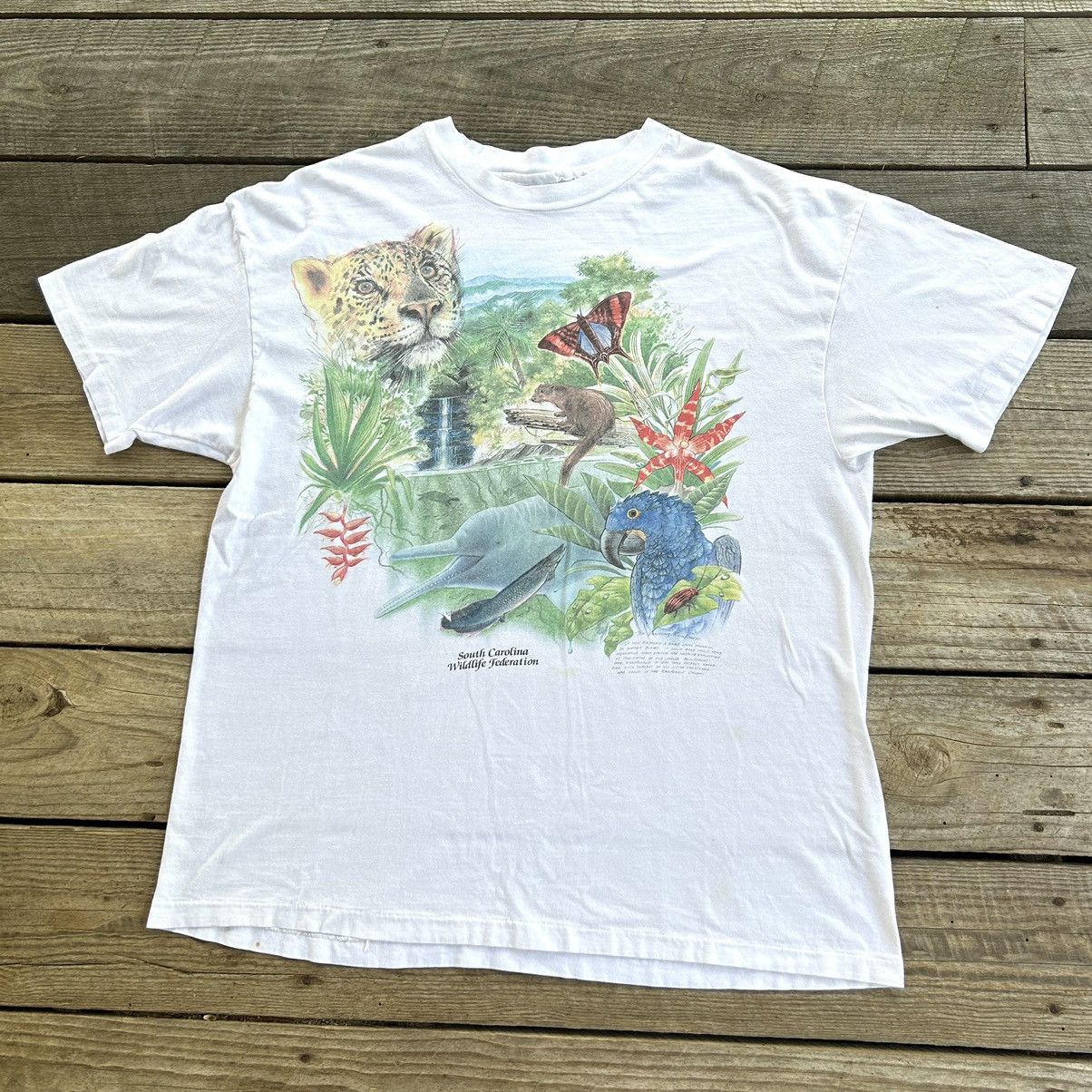 Vintage Vintage 90s Nature Rainforest Wildlife Graphic T Shirt | Grailed